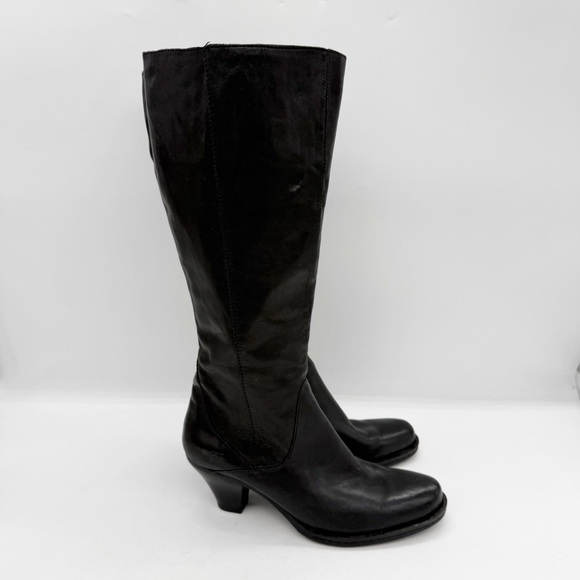 Born | Shoes | Born Black Leather Heeled Knee High Boot Size 9 Witchy ...